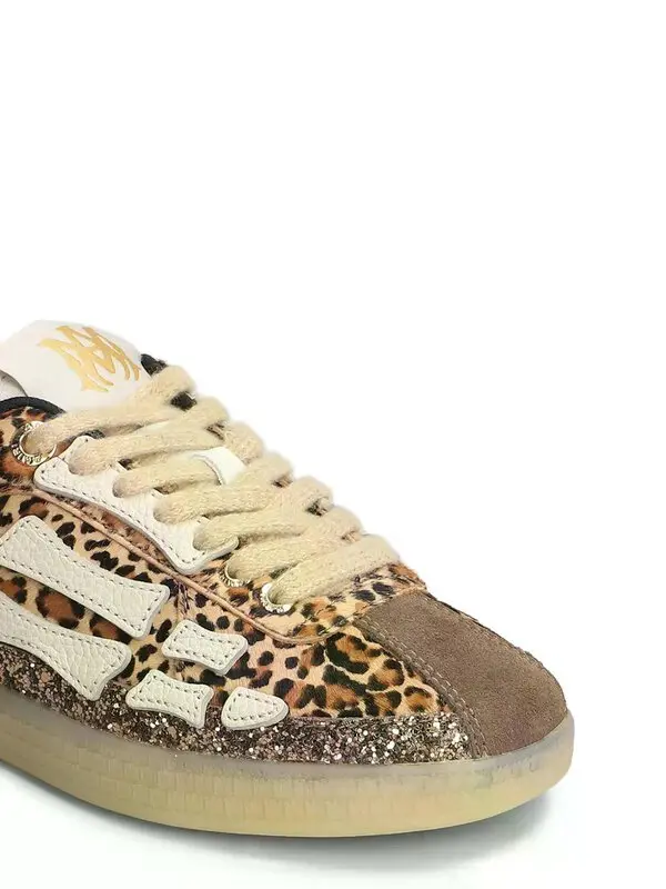 Amiri Animal-print Lace-up Sneakers - Brown