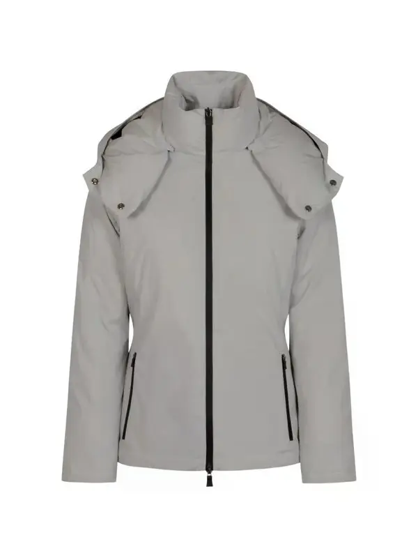 Herno Hooded Zip Jacket - Grey