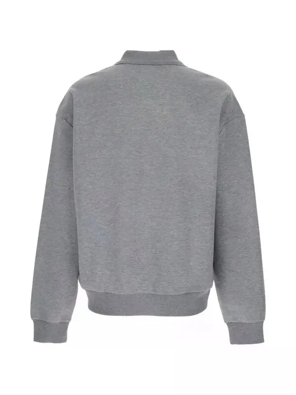 BOSS Polo-collar Long-sleeve Sweatshirt