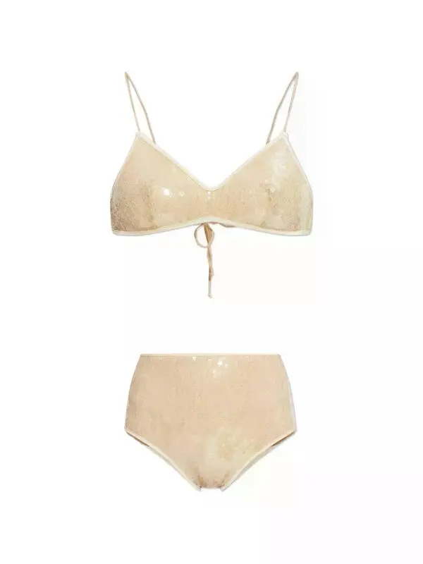 Oseree Sequin Bikini - Neutrals