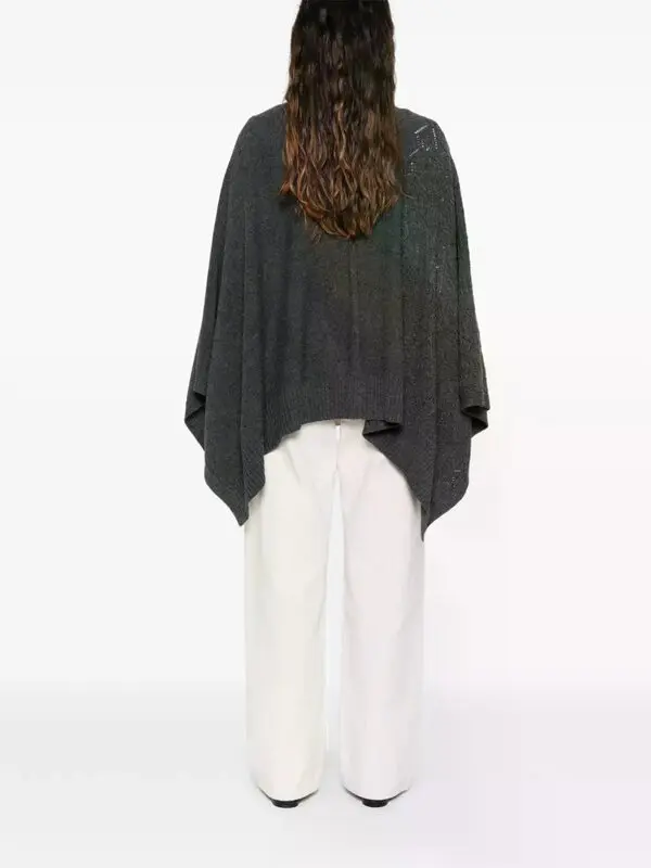 Ermanno Scervino Ribbed-knit Poncho
