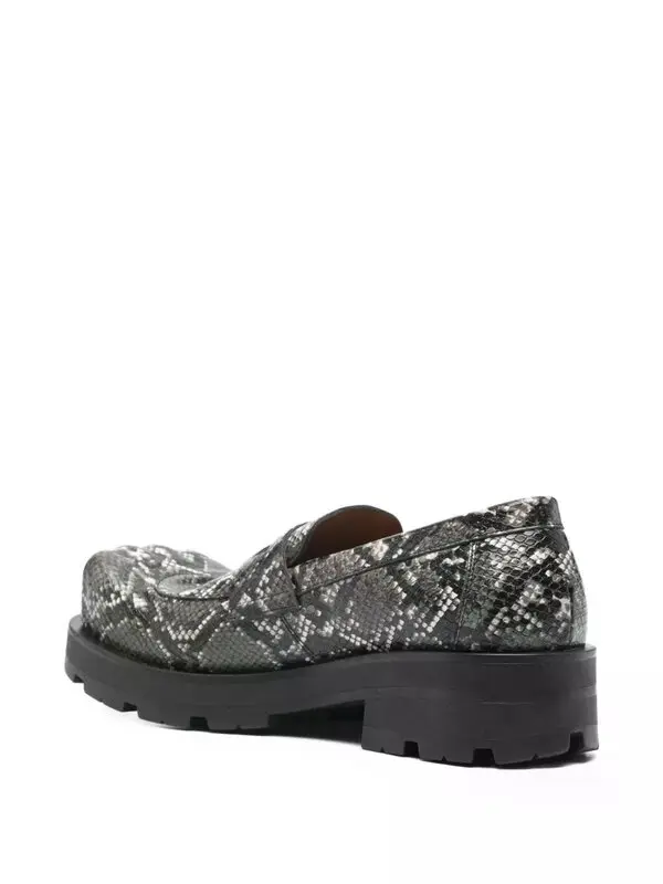 CHARLES JEFFREY Snakeskin-effect Loafers