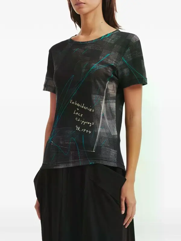 Y’s Printed Crew-neck T-shirt