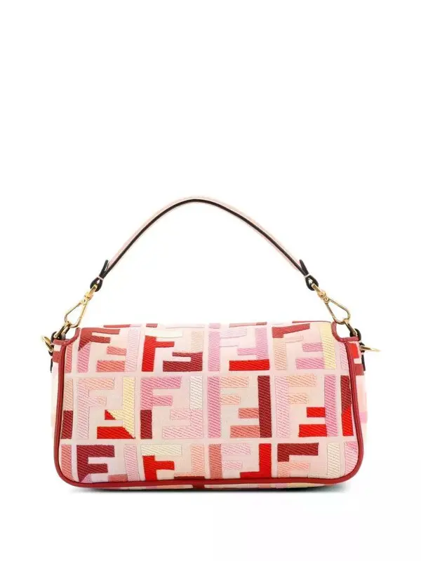Fendi Baguette Nm Bag Zucca Embroidered Canvas Medium