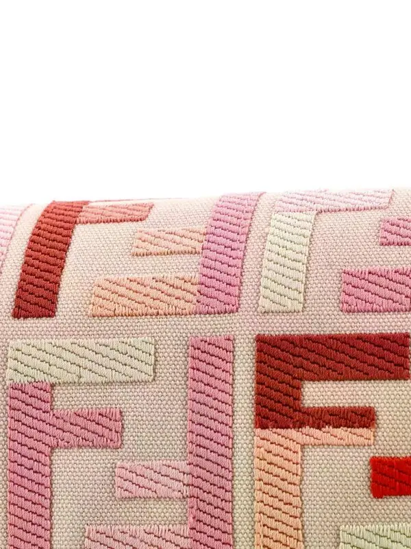 Fendi Baguette Nm Bag Zucca Embroidered Canvas Medium
