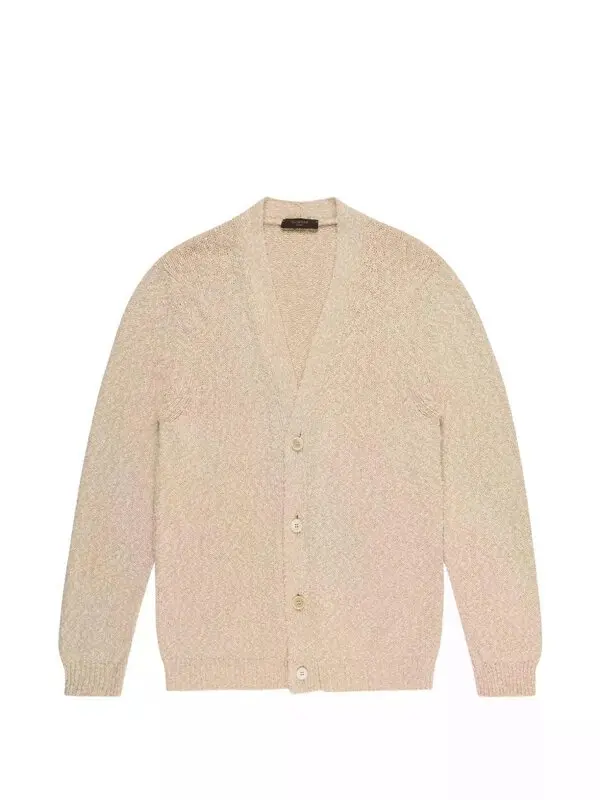 ZANONE Textured Cotton Cardigan