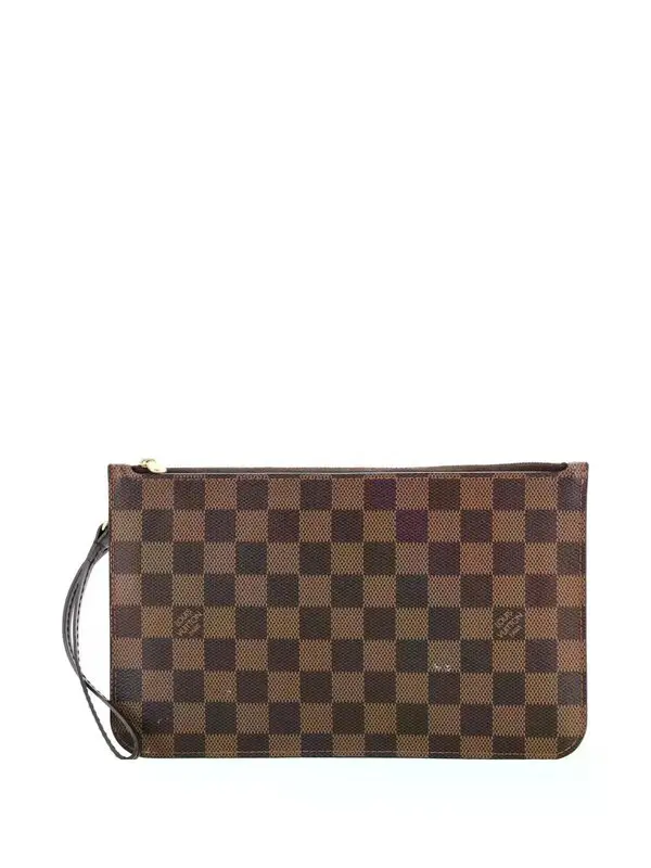 LOUIS VUITTON Neverfull Pochette Damier Large Pouch