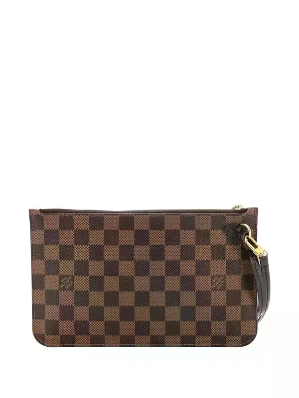 LOUIS VUITTON Neverfull Pochette Damier Large Pouch