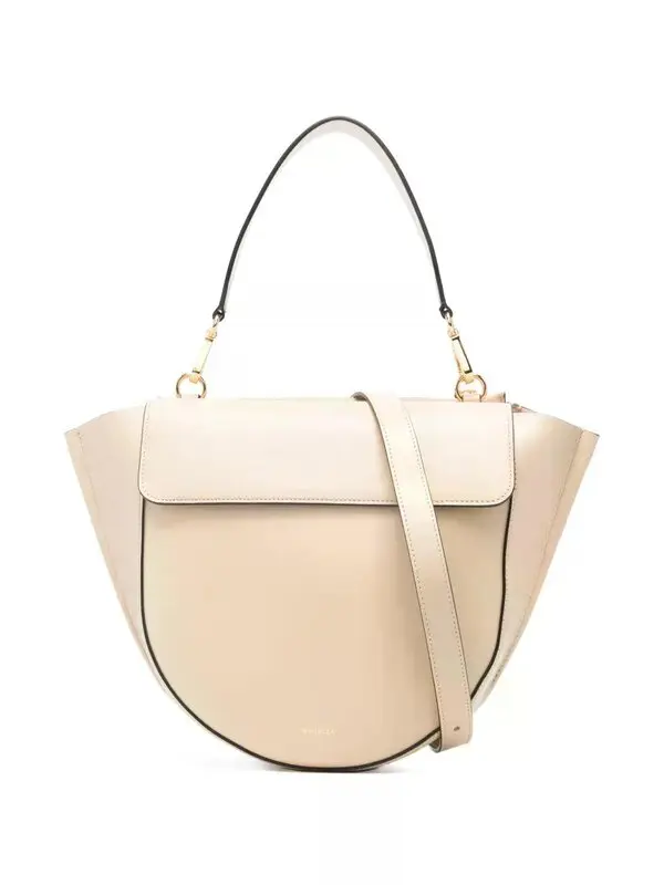 WANDLER Hortensia Flap Shoulder Bag - Neutrals