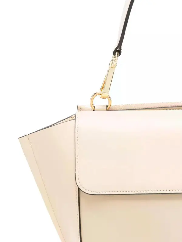 WANDLER Hortensia Flap Shoulder Bag - Neutrals