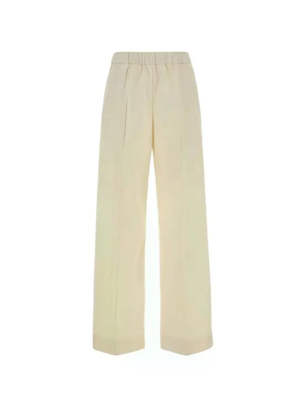 JIL SANDER Wide-leg Cotton Trousers