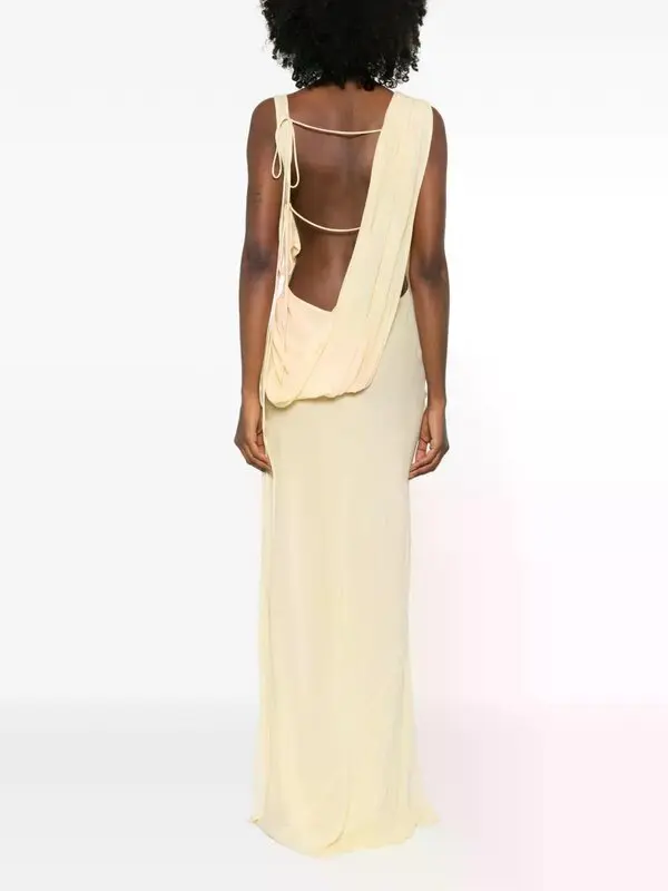 Andamane Minerva Cowl-neck Maxi Dress - Yellow