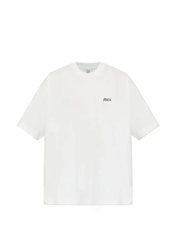 Vetements Graphic-print Crew-neck T-shirt - White