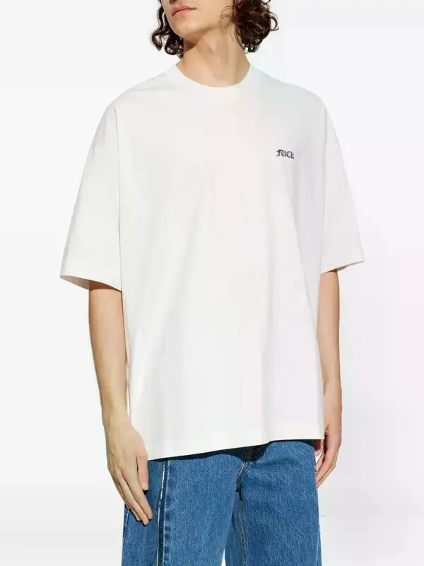 Vetements Graphic-print Crew-neck T-shirt - White