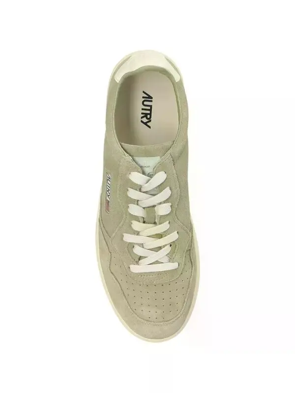 AUTRY Perforated Suede Sneakers - Green