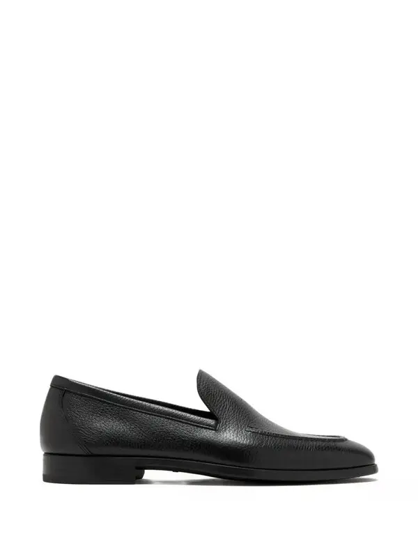 Magnanni Pebbled-leather Loafers