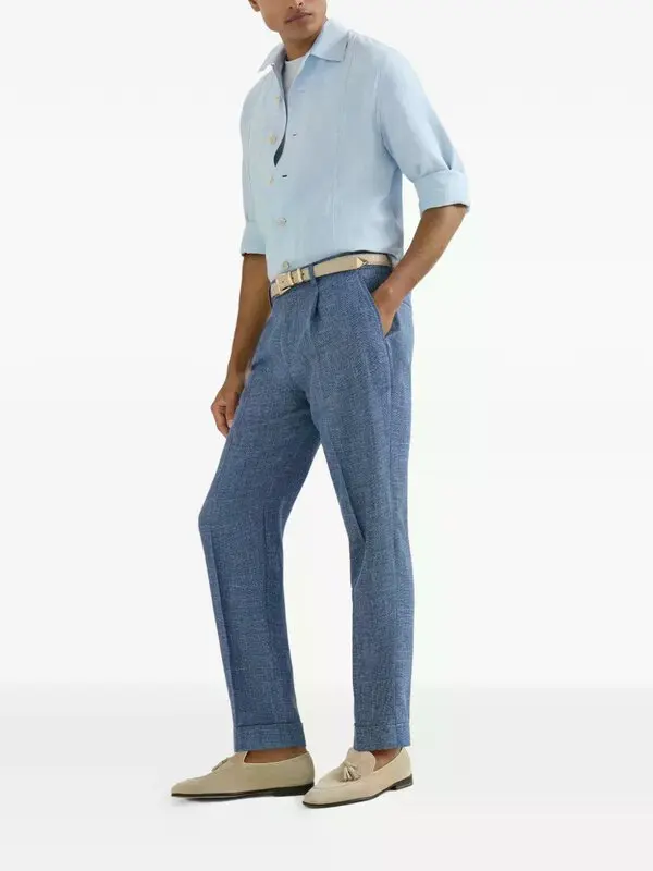 Brunello Cucinelli Pleated Trousers - Blue