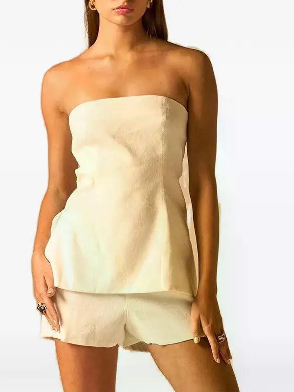 JBQ Loren Strapless Top - Neutrals