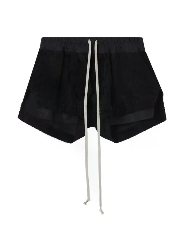 Rick Owens Corduroy Drawstring-waist Shorts