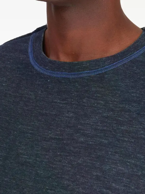 Buy MAISON MARGIELA Signature Four Stitches Detail T-shirt - Blue