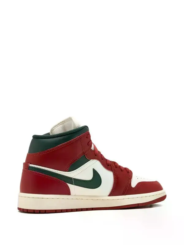 Nike Jordan 1 Mid Sneakers - Red