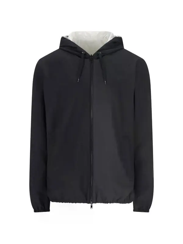 Herno Zip Hooded Jacket - Blue