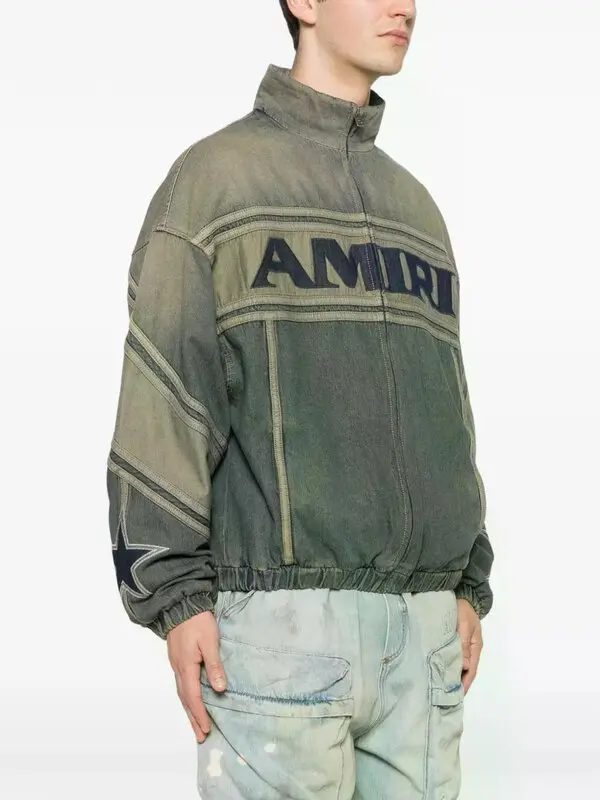 Amiri Logo Denim Jacket - Blue