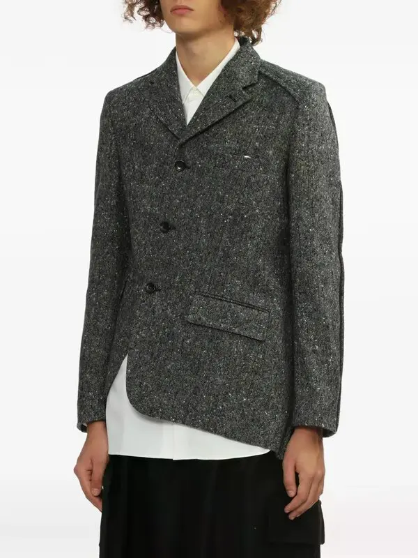 BLACK COMME DES GARÇONS Button Flap-pocket Blazer