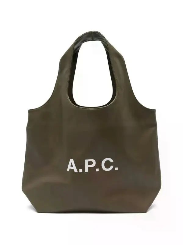 A.p.c. Logo Shoulder Bag - Green