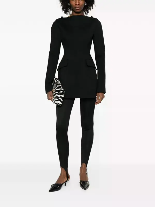 Sportmax Spxangus Shoulder Pad Mini Dress