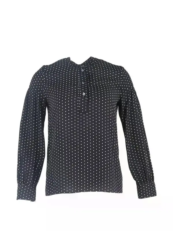 A.p.c. Polka-dot Long Sleeve Blouse