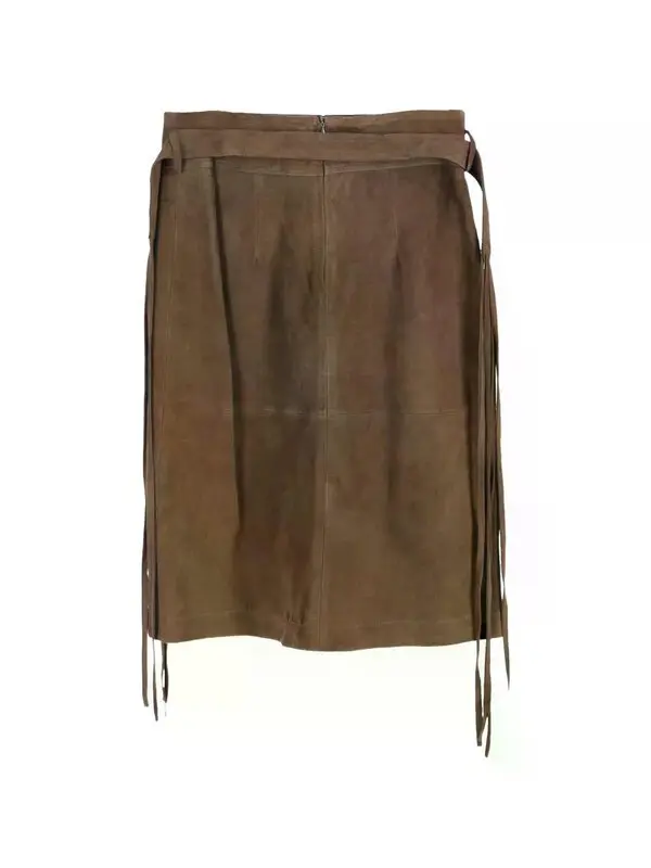 Vanessa Bruno Slit Suede Skirt