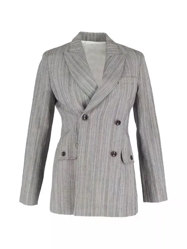 JOSEPH Houndstooth Double-breasted Blazer