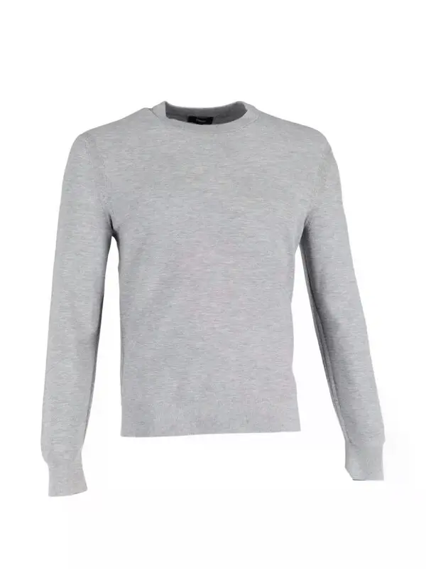 Theory Crew Neck Cotton Long Sleeve T-shirt