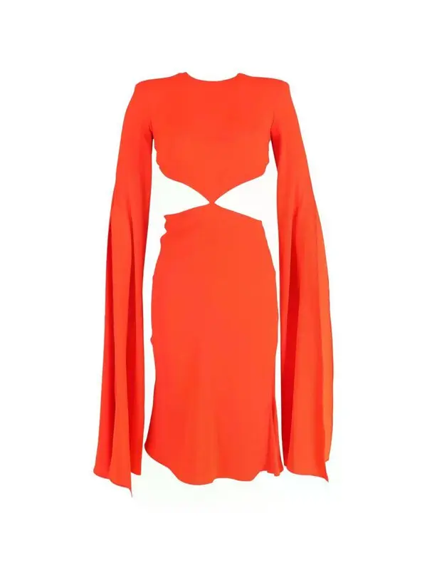 Alex Perry Cape-effect Cut-out Mini Dress