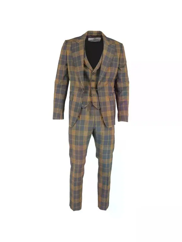 VIVIENNE WESTWOOD Plaid-pattern Three-piece Suit