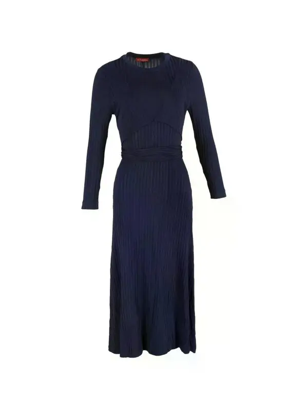 Altuzarra Masika Ribbed Tie Midi Dress
