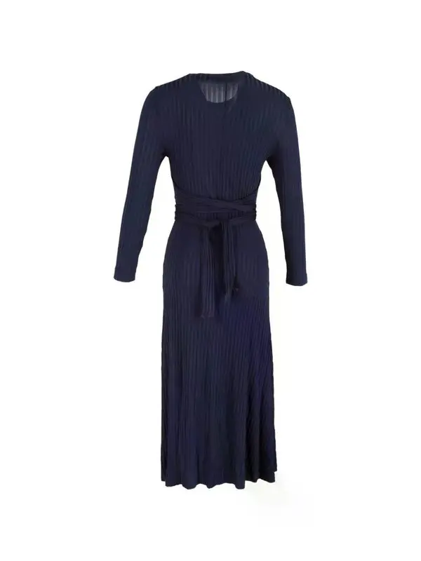 strapless open back dress Kira Ribbed Knit Sleeveless Midi Dress - BLACK