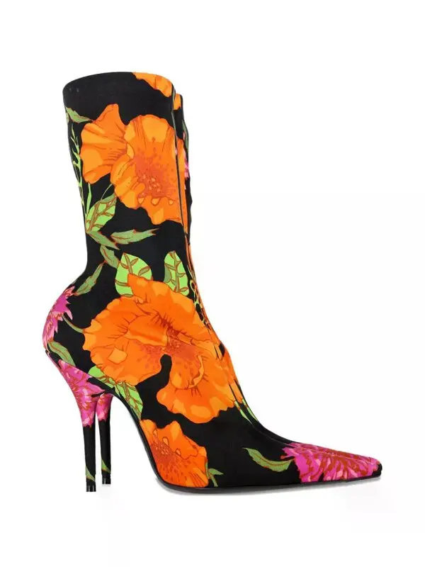 Balenciaga Floral-print Sock Boots