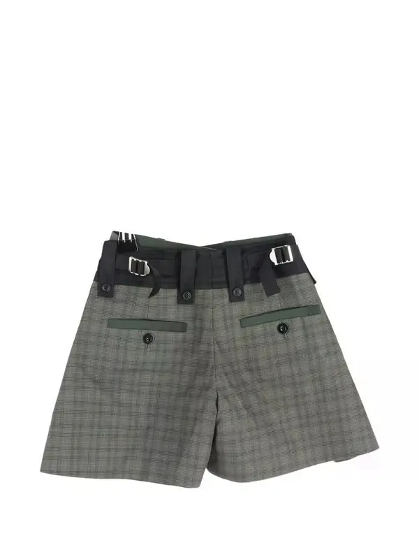 Sacai Layered Checked Shorts