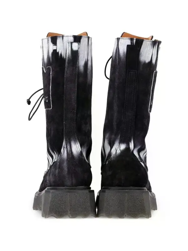 Off-White Tie-dye Combat Boots