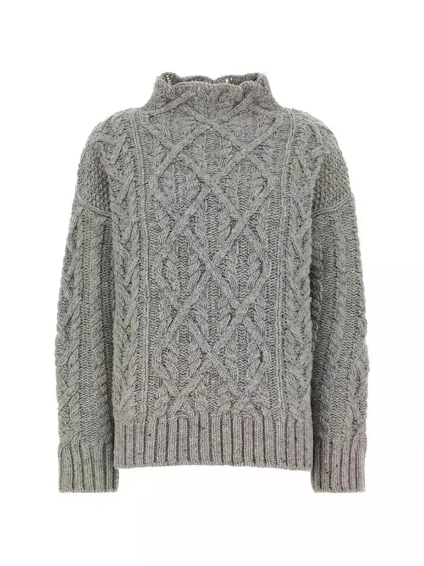 JIL SANDER Cable-knit Wool Sweater
