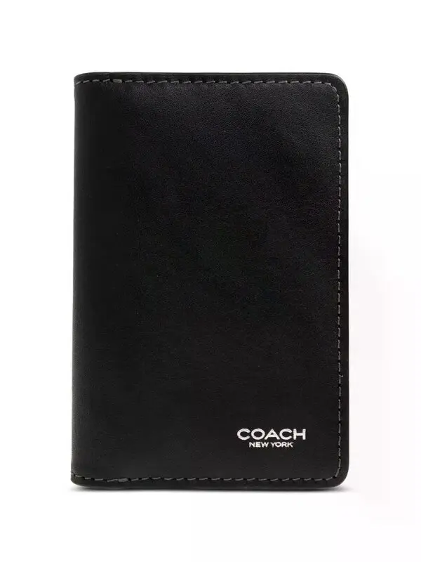COACH® Logo-lettering Cardholder - Black