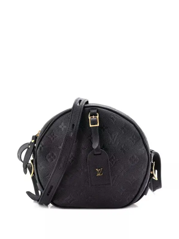 LOUIS VUITTON Boite Chapeau Souple Bag Monogram Empreinte Leather Mm - Black