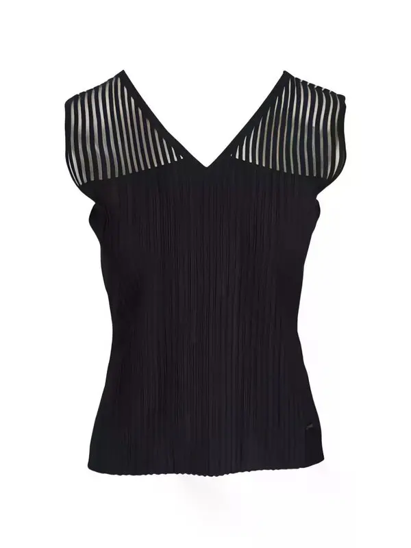 Akris Semi-sheer Sleeveless Top