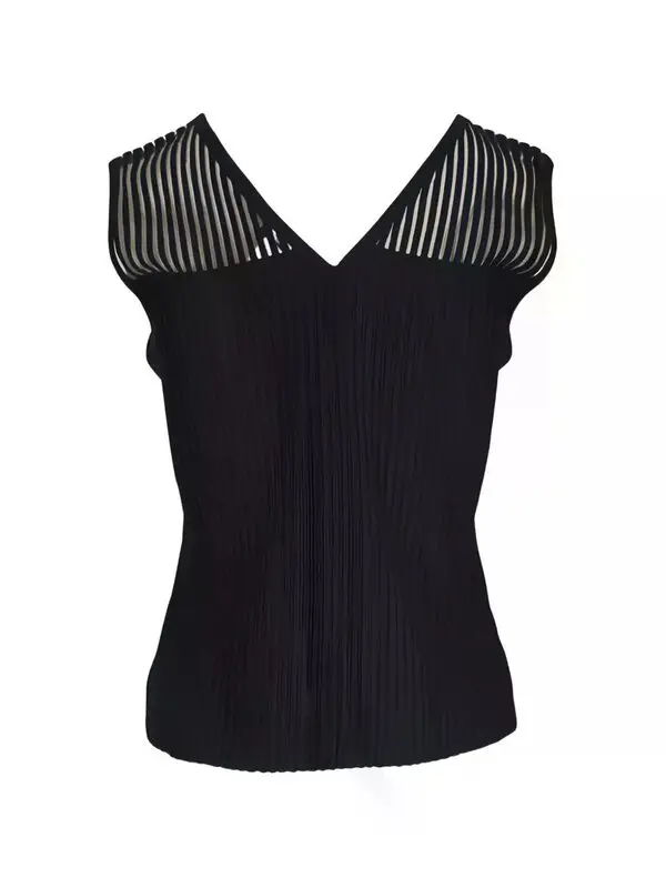 Akris Semi-sheer Sleeveless Top