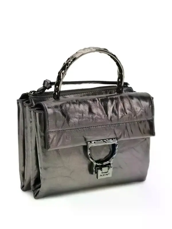 COCCINELLE Arlettis Top Handle Clutch Bag - Grey