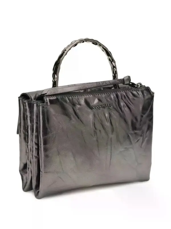 COCCINELLE Arlettis Top Handle Clutch Bag - Grey