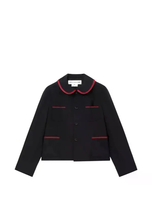 Comme Des Garçons Peter Pan Collar Pocket Jacket