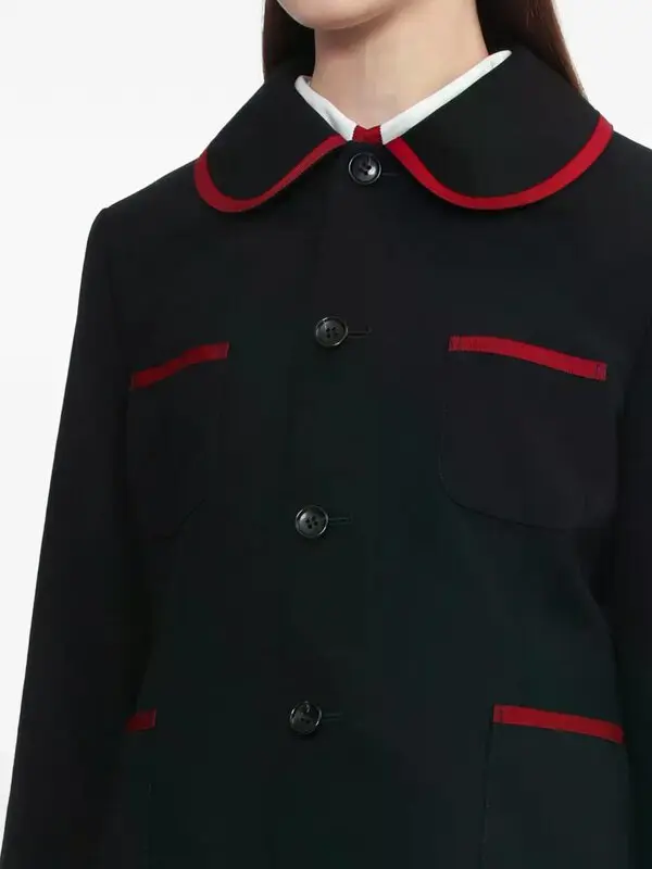 Comme Des Garçons Peter Pan Collar Pocket Jacket